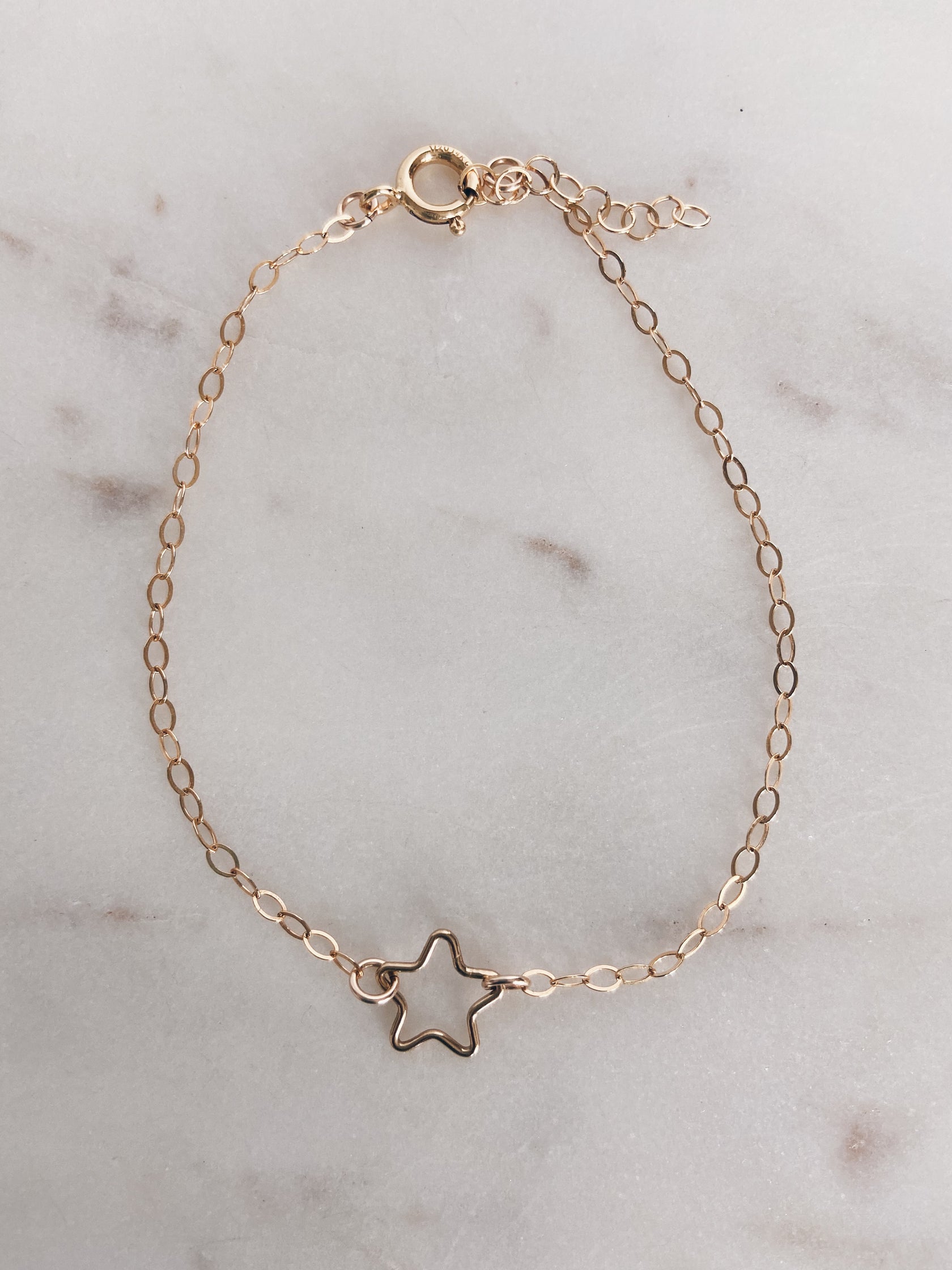 14k Gold Filled Star Anklet – Mac & Ry Jewelry